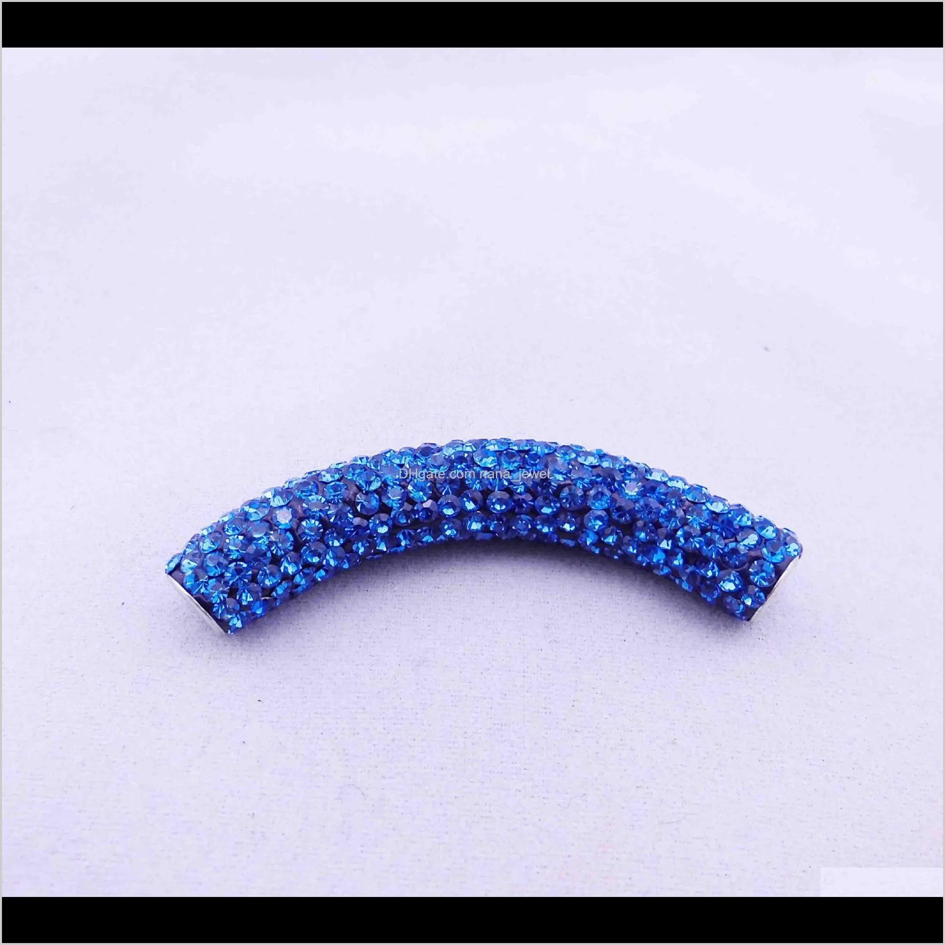 DHgate.com:Multicolor Micro Pave CZ Crystal Tube Beads for DIY Jewelry ...