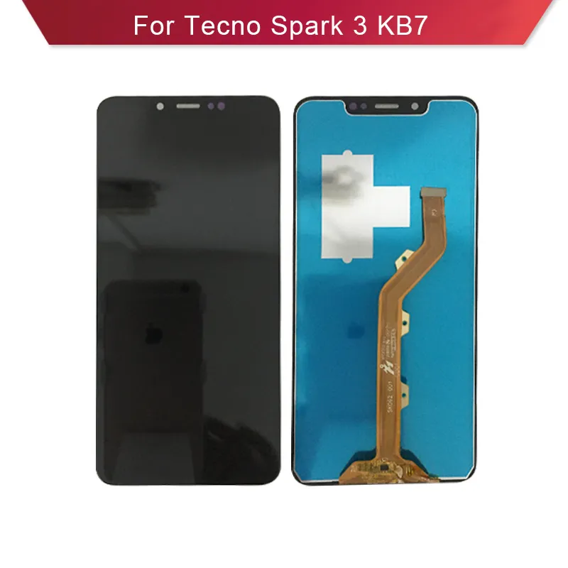 La Sostituzione Dello Schermo LCD Di Tecno Spark 3 KB7 Assemblaggio Digitalizzatore Del Pannello ...