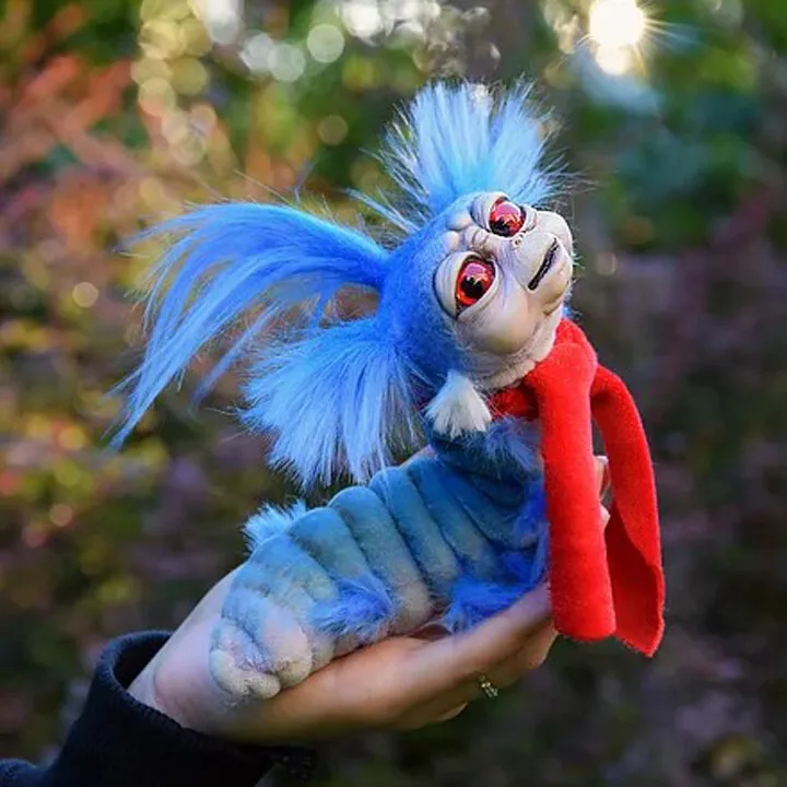 Larva Plush 13.7 Inch Realistic Grub Worm Plush - Lifelike Insect ...