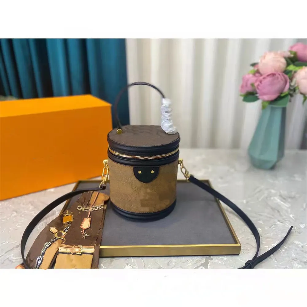 Old Flowers Bucket Bag Round Box Shoulder Messenger... From Chengxinyi1 ...