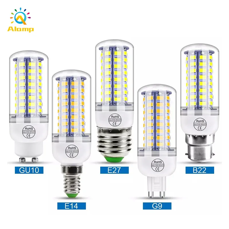 DHgate.com:E27 E12 E26 E14 GU10 G9 B22 LED Candle Light Bulbs, 5730 SMD, 5W-15W, for Chandelier ...