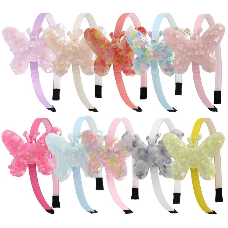 Girls Hair Accessories Headbands for Children with Bowknot Sequin ...