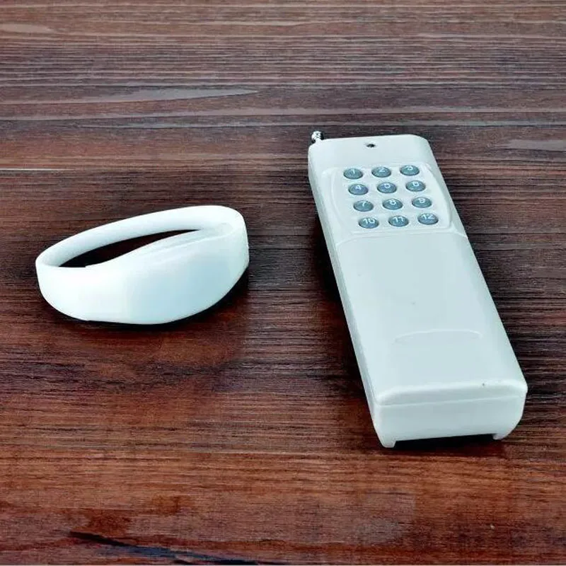 12 Key Remote Control LED Flash Bracelet RGB Color Changing For Holiday ...