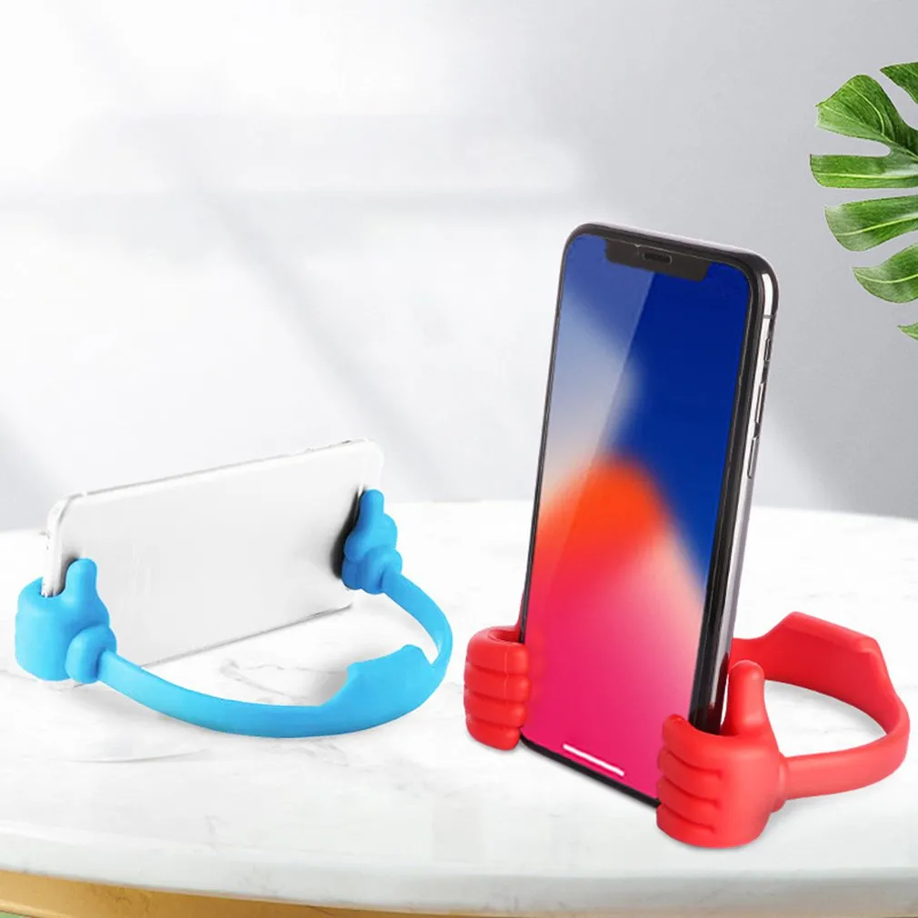 Universal Thumb OK Bracket Mobile Phone Stand Desktop Mount Plastic ...