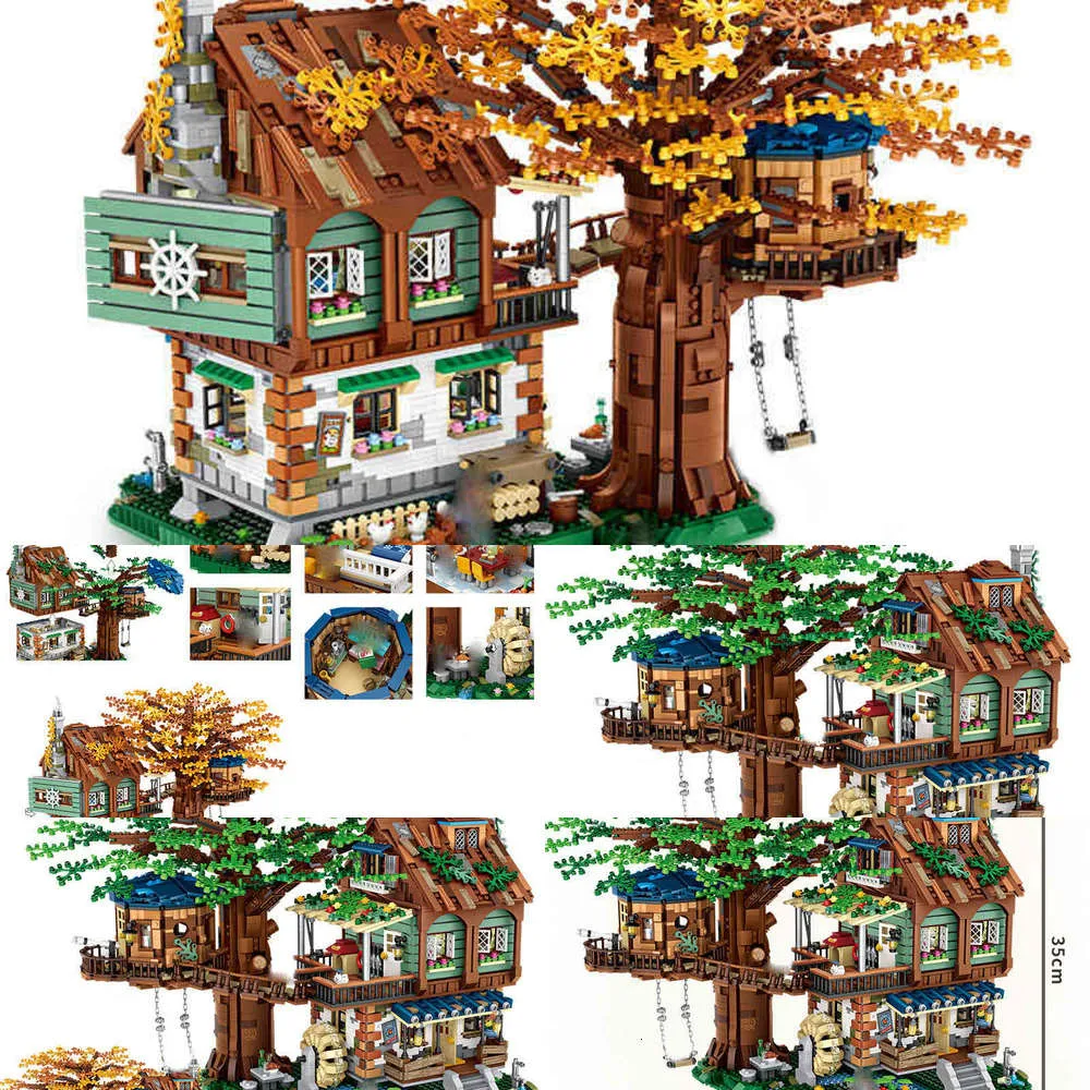 Tree New Product LOZ House Mini 1033 Building Block Assembly Scene ...