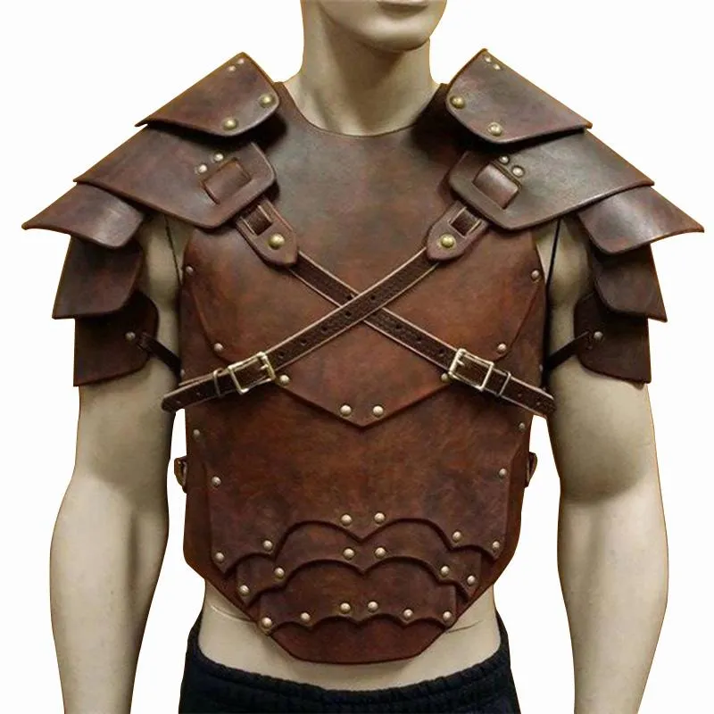 Bras Sets Men Medieval Vintage Breastplate Pauldrons Steampunk Shoulder ...