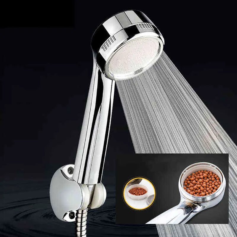 High Pressure Handheld Shower Head with Water Saving Spray and LED ...