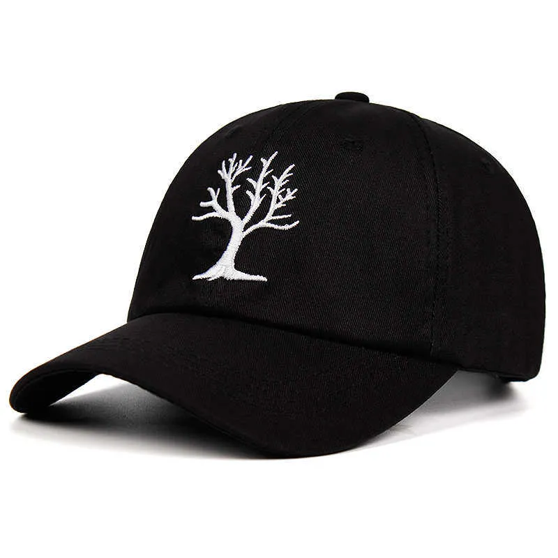 Large Baseball Caps Cotton Twill Embroidered Tree Design Dad Hat Youth ...