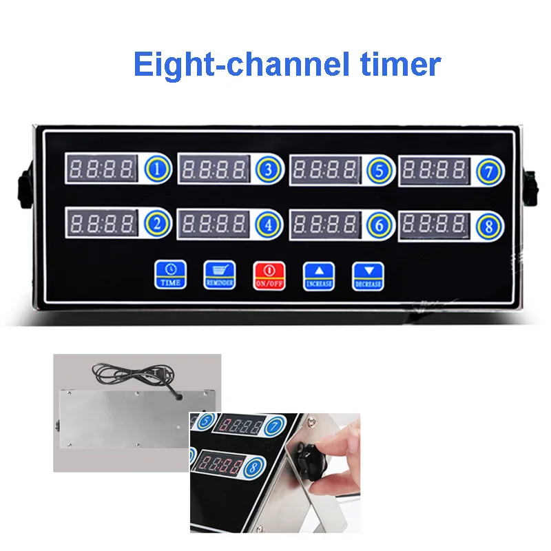 8 Channel Timer: Compact Kitchen Countdown Clock For Precise Timed ...