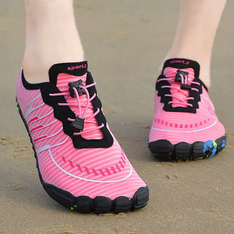 Five Fingers Aqua Shoes Stretch Fabric Water Shoes for Swimming ...