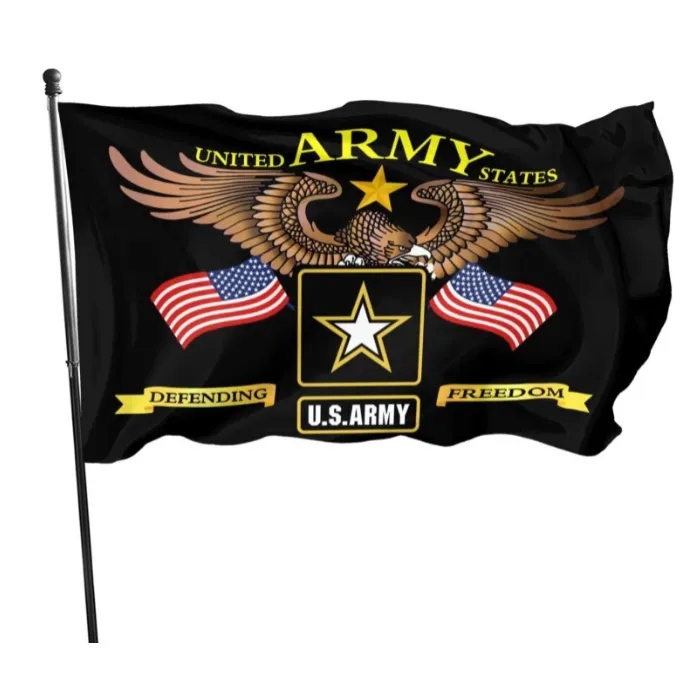 High Quality US Army Defending Freedom Usmc Flag 3 X 5 Festival Banners ...