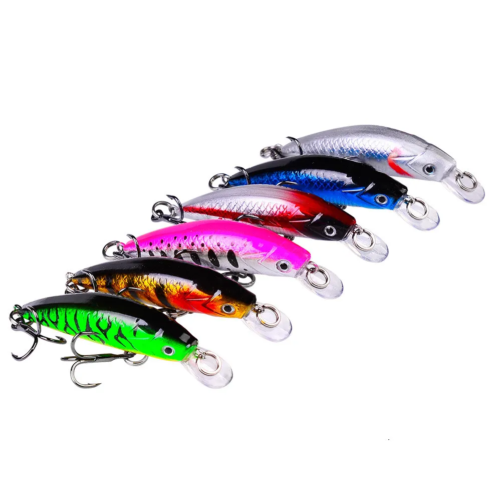 Freshwater Fishing Lure ABS Minnow Laser Fish Lure 6g 6cm Wobbler ...