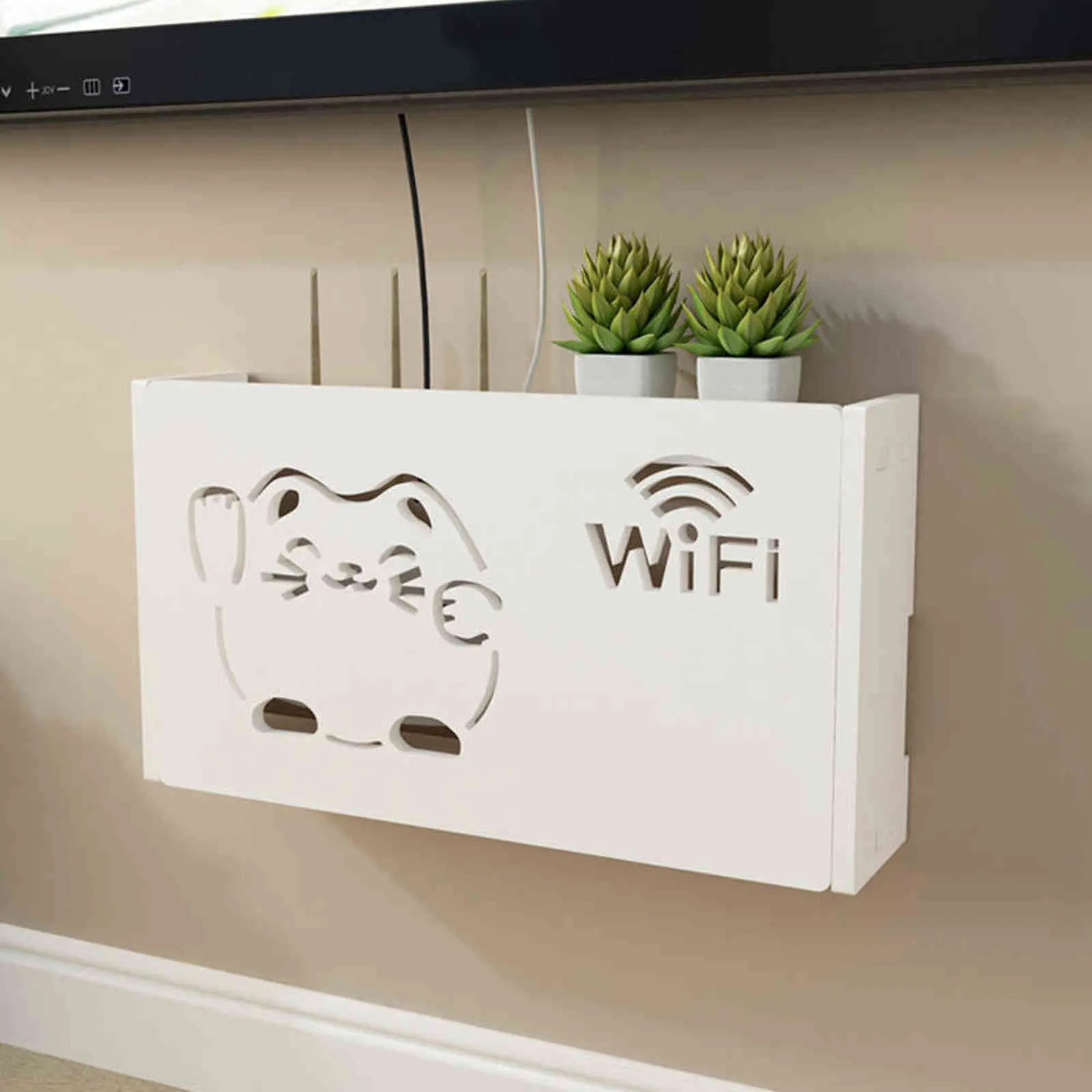 Wifi Router Shelf Wall Mount Storage Box Cable And... From Deng10, $8. ...