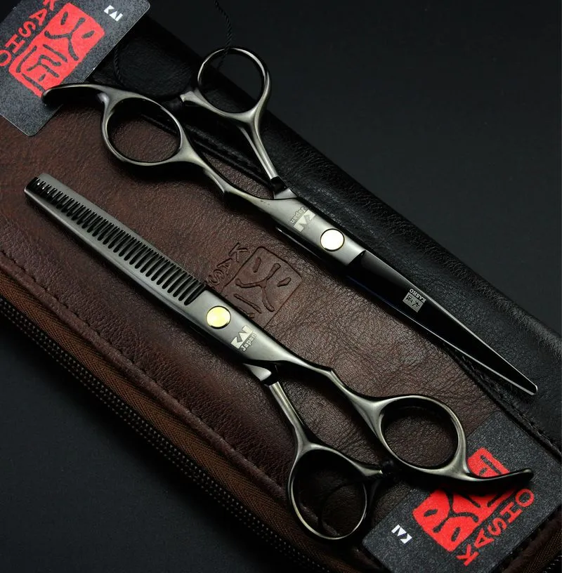 Professional Barber Hair Cutting Scissors 6 and 5.5 Inch Stainless ...