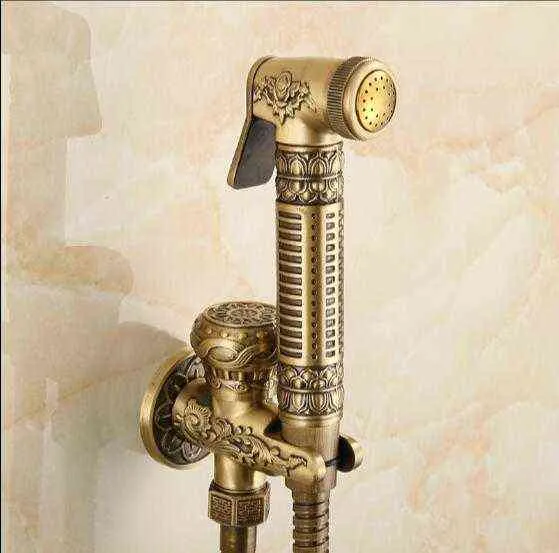 Antique Bronze Bidet Sprayer for Toilet - Handheld Toilet Water Gun Set ...