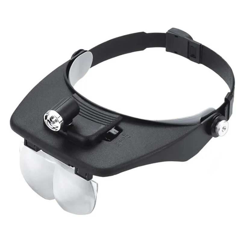 LED Head Magnifier Glasses - 1.2X to 3.5X Magnification, Headband Loupe ...