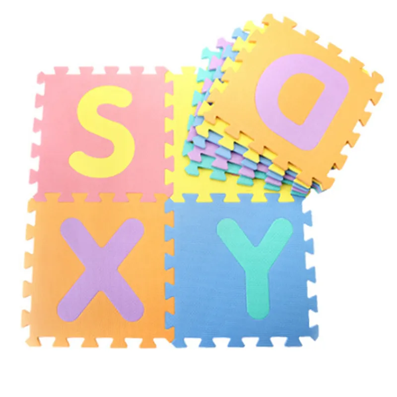 Alphabet Play Mats: 30x30cm Foam English Letter & Number Puzzle Piece ...