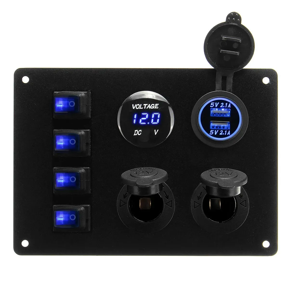 Yacht RV Thrustmaster Bluetooth Led Display Switch Panel With Dual ...
