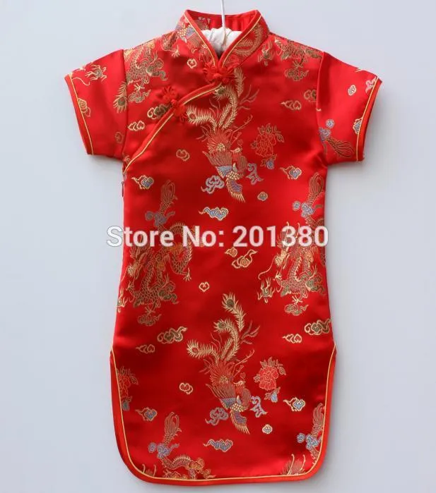 Floral Baby Qipao Girl Dress Chi Pao Cheongsam New Year Gift Children ...