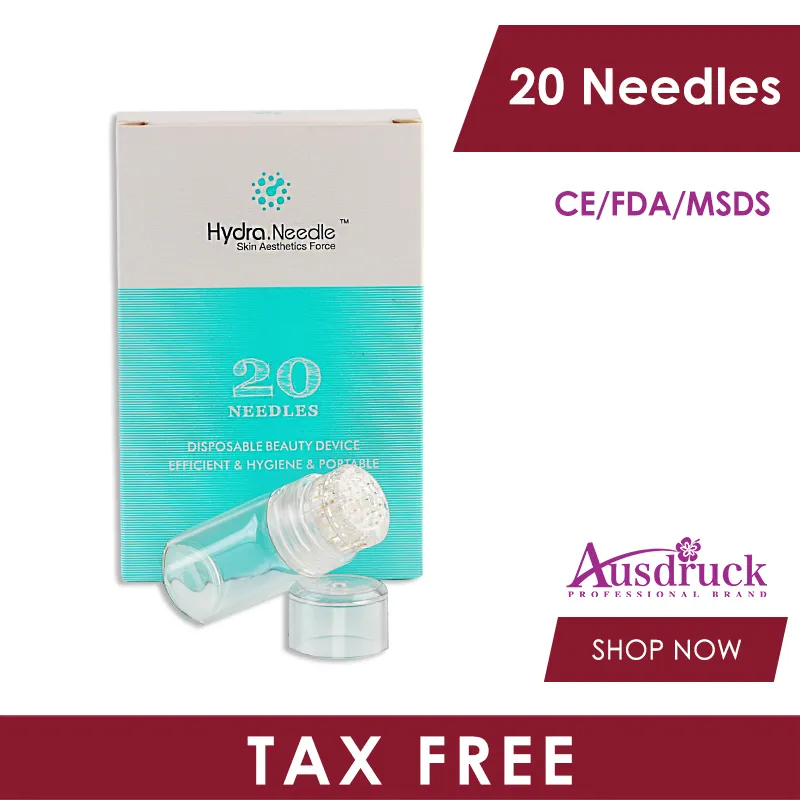 Gold Plated Micro Needle Derma Stamp Serum Import Hydra Roller Stamp ...