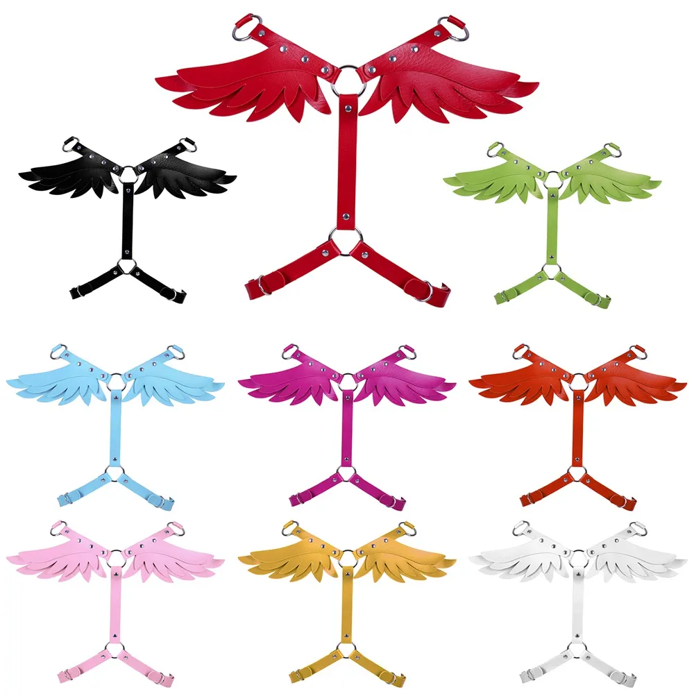 DHgate.com:Angel Wings Vitality Leather Harness Garters: Gothic ...