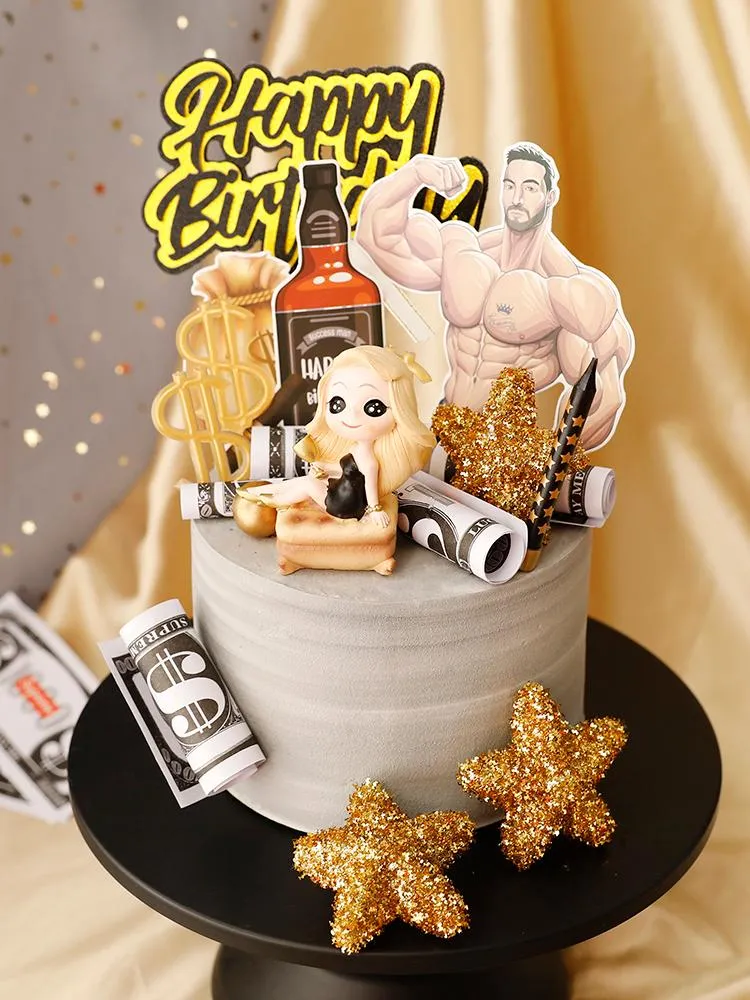 Sexy Men Happy Birthday Cake