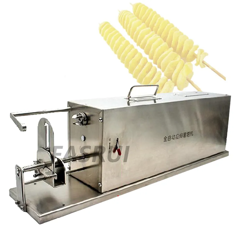 Automatic Potato Spiral Slicer Machine Thickened Stainless Steel ...