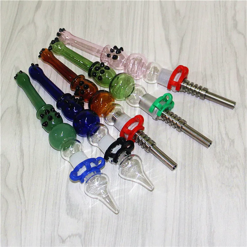 Bulk Order 14mm Glass Nectar Smoking Gun With Metal/Quartz Tips, Dab ...