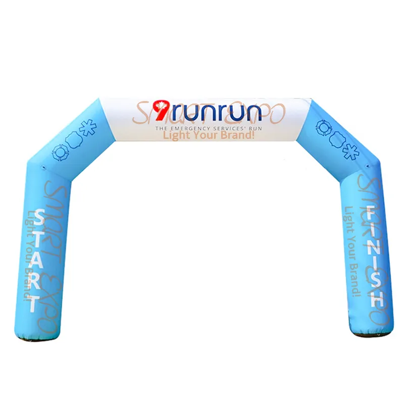Marathon Inflatable Archway 0.6x5.5x3.5m Custom Logo Printing Event ...