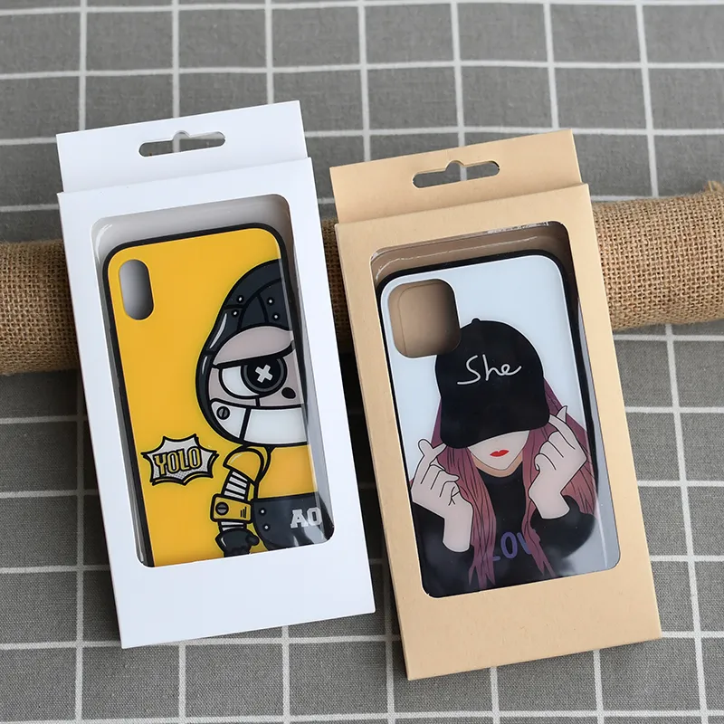 Custom Recyclable Kraft Clamshell Box For Samsung S22 A13 Retail ...