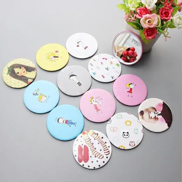 Mini Makeup Mirror, Compact Portable Pocket Mirror For Travel, Cute ...