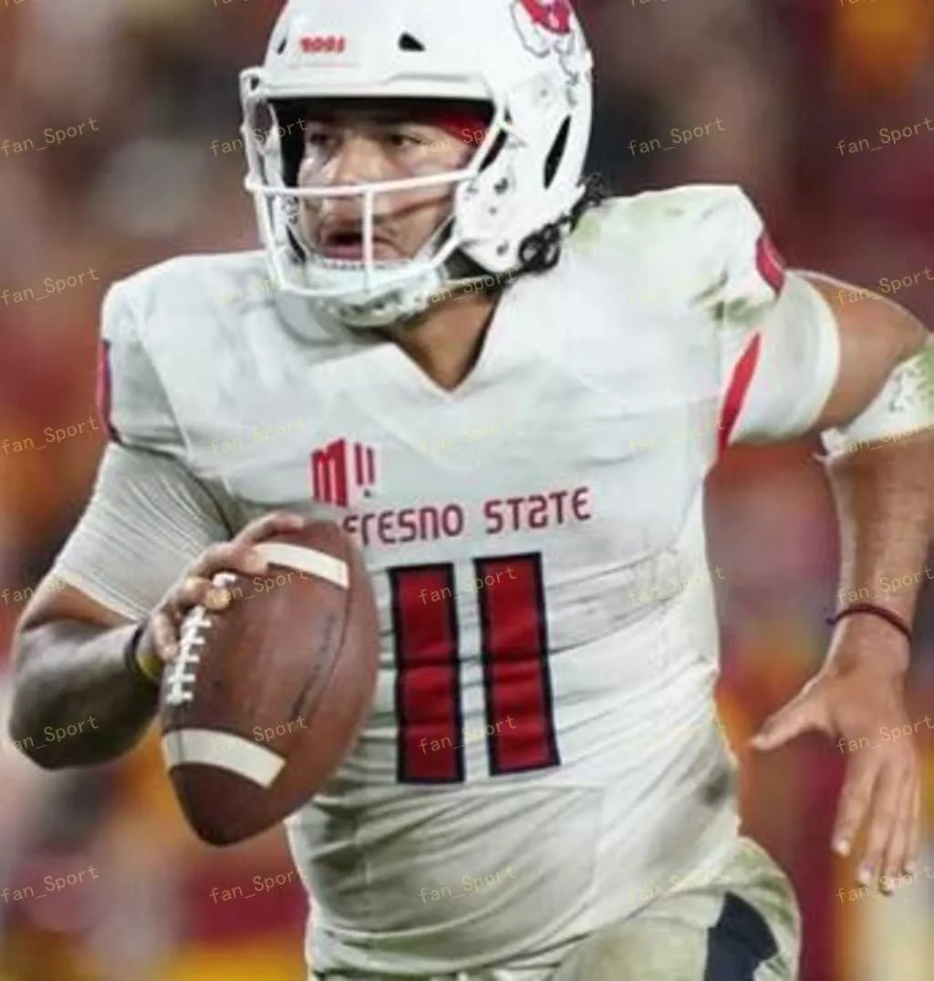 Custom 2021 Fresno State Football Jersey NCAA College 12 Trent Dilfer 9 ...