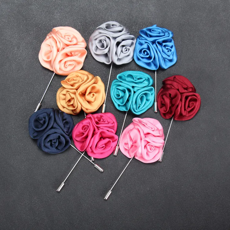 DHgate.com:Boutonniere Pins for Dress Suits - Elegant Silk-Like Lapel ...
