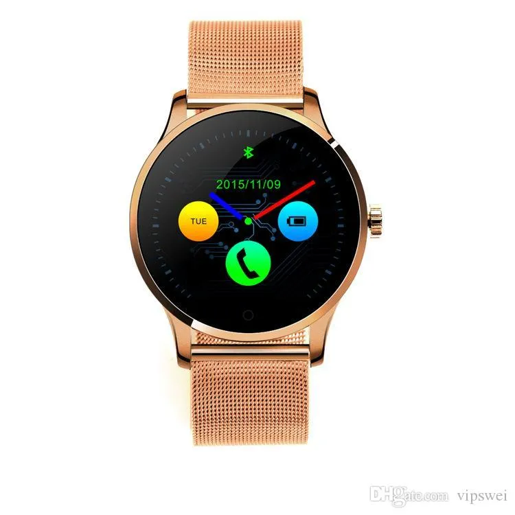 Luxury Analog Smartwatch with Heart Rate Monitor, Circular Dial ...