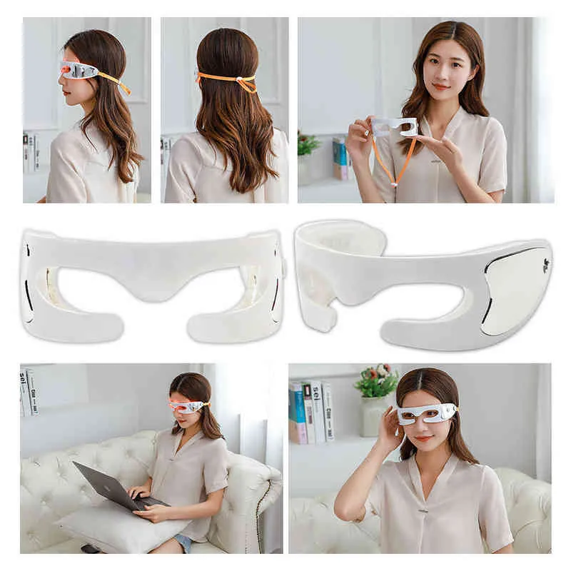3D LED Light Therapy Hooded Eye Surgery Mask With Heating, Vibration ...
