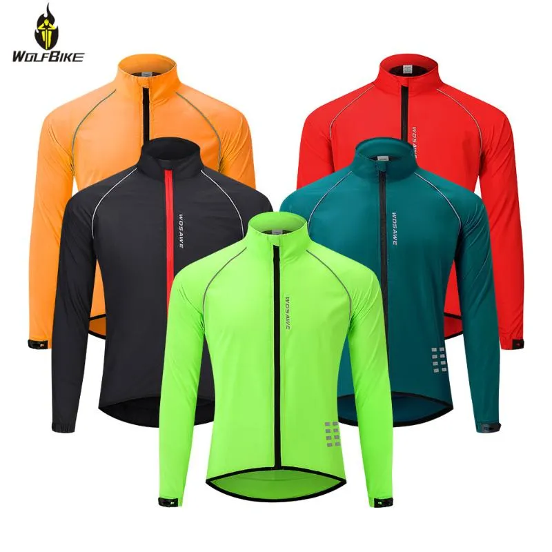 Lightweight Windproof Cycling Jacket: Water & Rain Repellent Sports ...