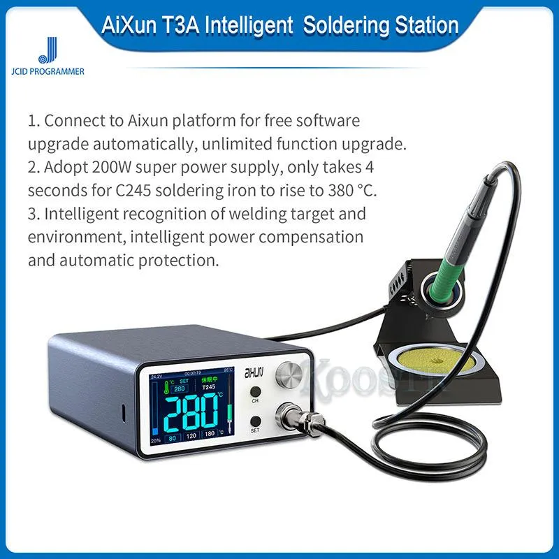 DHgate.com:Intelligent Soldering Station - JC AIXUN T3A Pro Hand Tool Set with T12/T245/936 ...