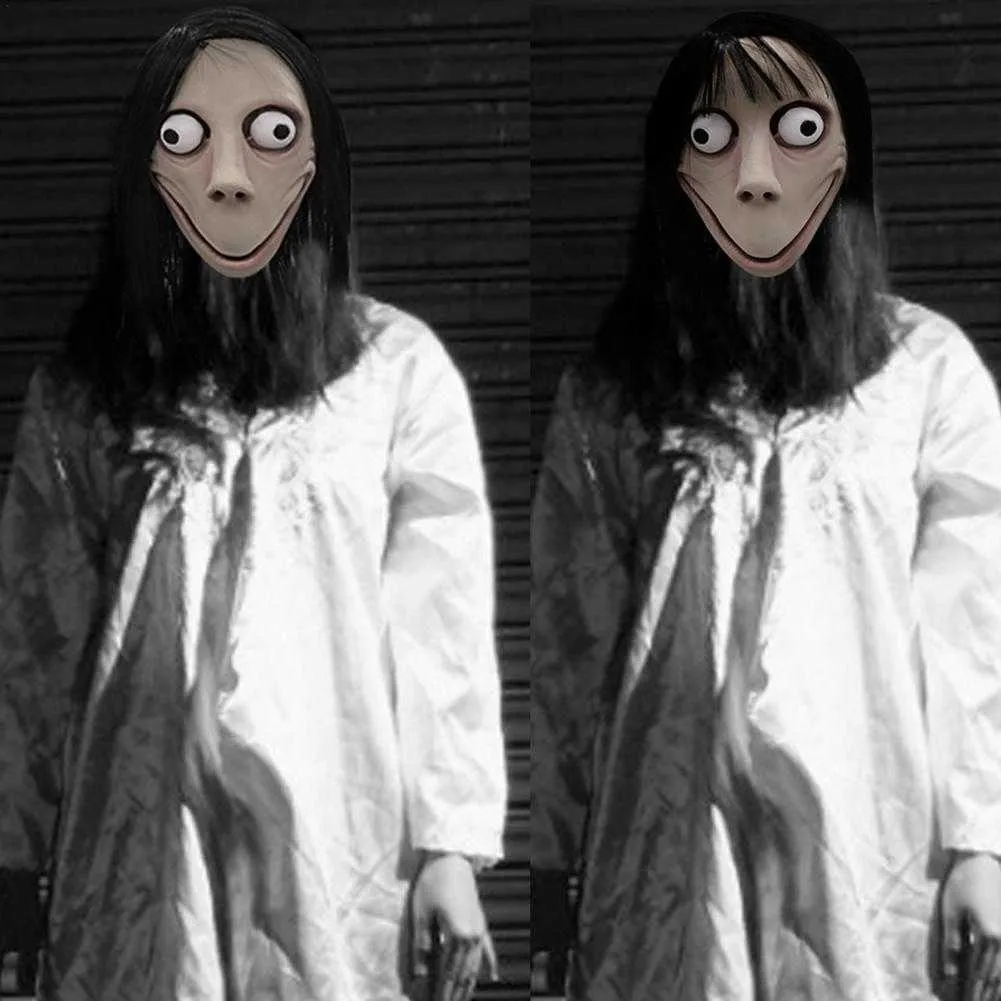 Scary Momo Hacking Game Cosplay Monkey Face Mask With Full Head And ...