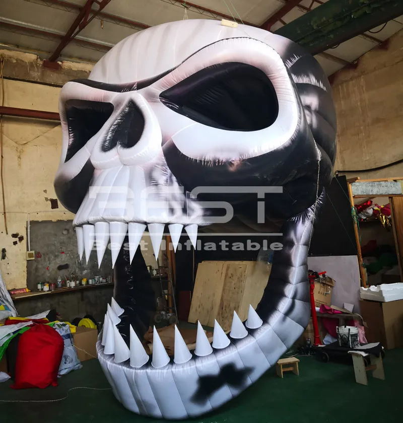 Inflatable Costumes Halloween: Giant Black Skull Head High Quality ...