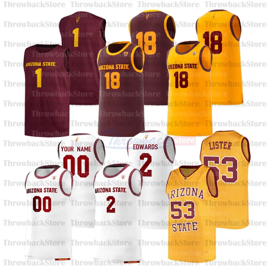 Custom Arizona State Sun Devils College Basketball Jerseys 11 Alonzo ...