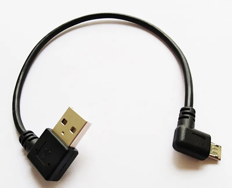 Cables, 90 Degree Left Angled USB2.0 A Male To Left Angled USB Micro ...