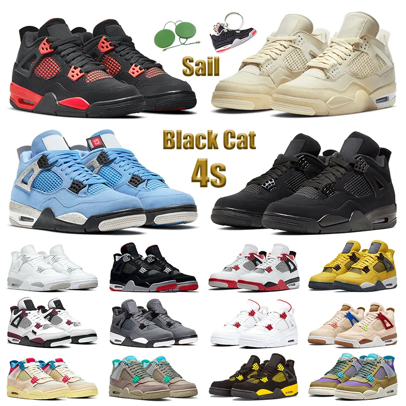 Basketball Shoes Men Women Jumpman 4 Wild Things Shimmer Fire Red 4s ...