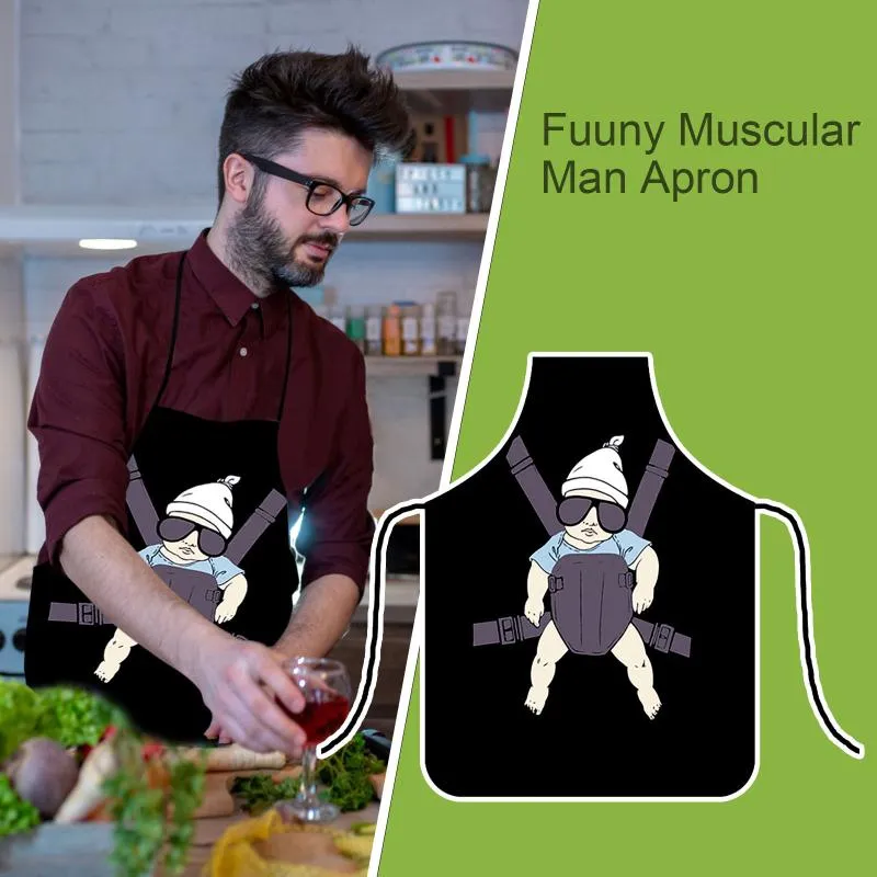 Cooking Aprons For Men Funny Kitchen For Men Print Woman Pinafore ...
