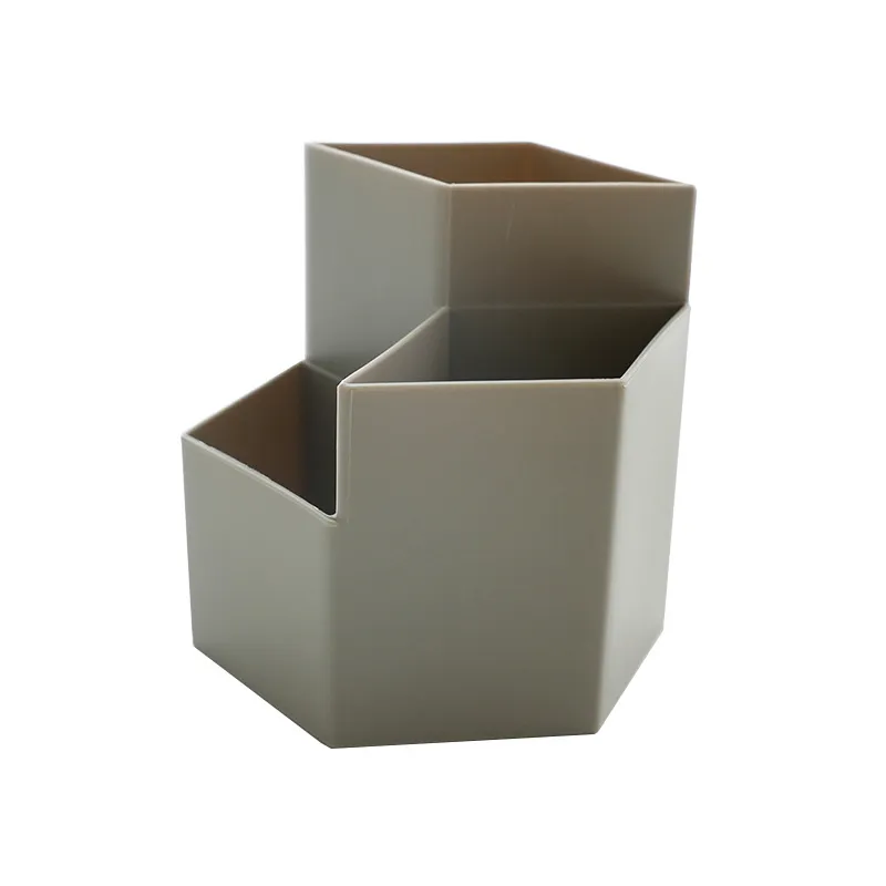 Large Capacity Hexagon Pencil Organizer Case - Multi-Function Desktop ...