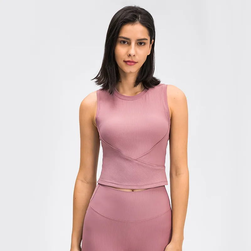 DHgate.com:Soft Padded Solid Yoga Bra High Elastic Thread Tanks Cup ...