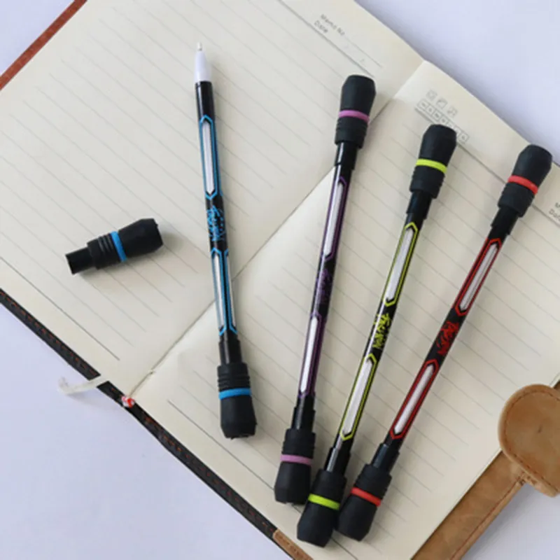 Rotating Gel Pen Toy with 0.5mm Point Rubber Non-slip Grip for Children ...