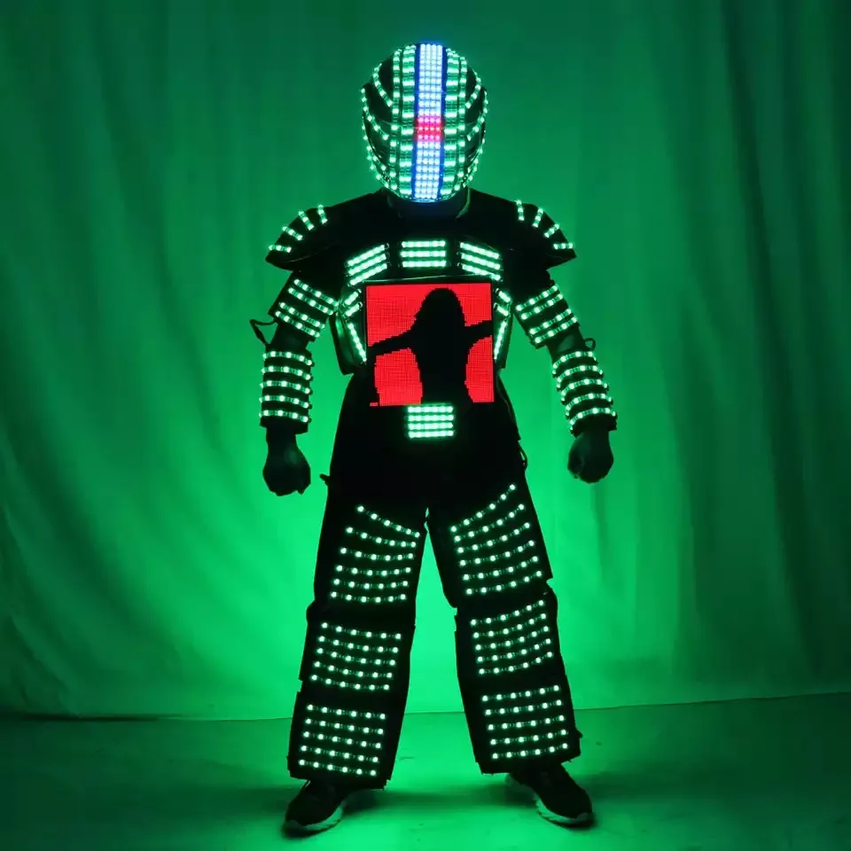 Traje De Robot Led Traje De Baile De Escenario Rgb De 56060 € Dhgate