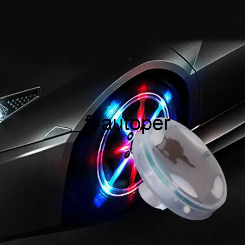Tire Lights: Solar Powered LED Wheel Light, Decorative Valve Stem Caps ...