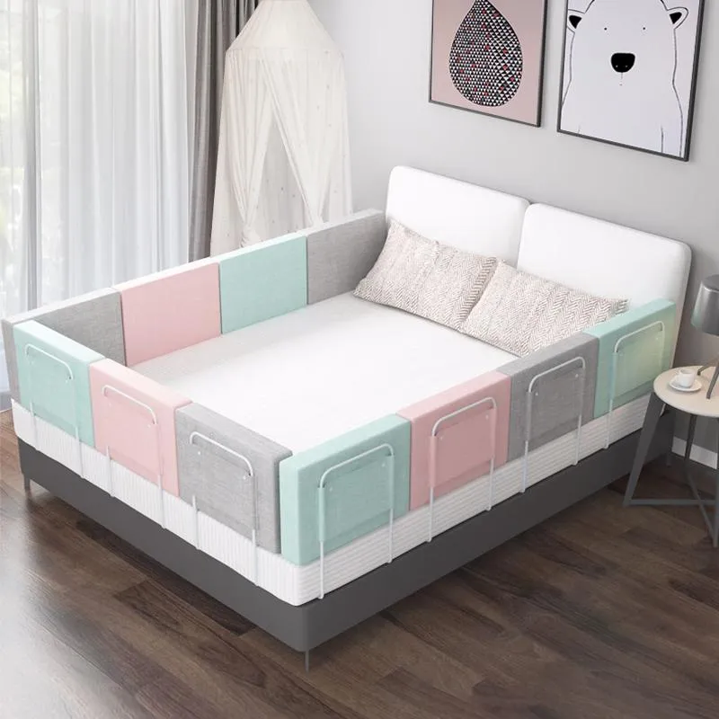 DHgate.com:Adjustable Baby Bed Fence - Soft Breathable Mesh Safety ...