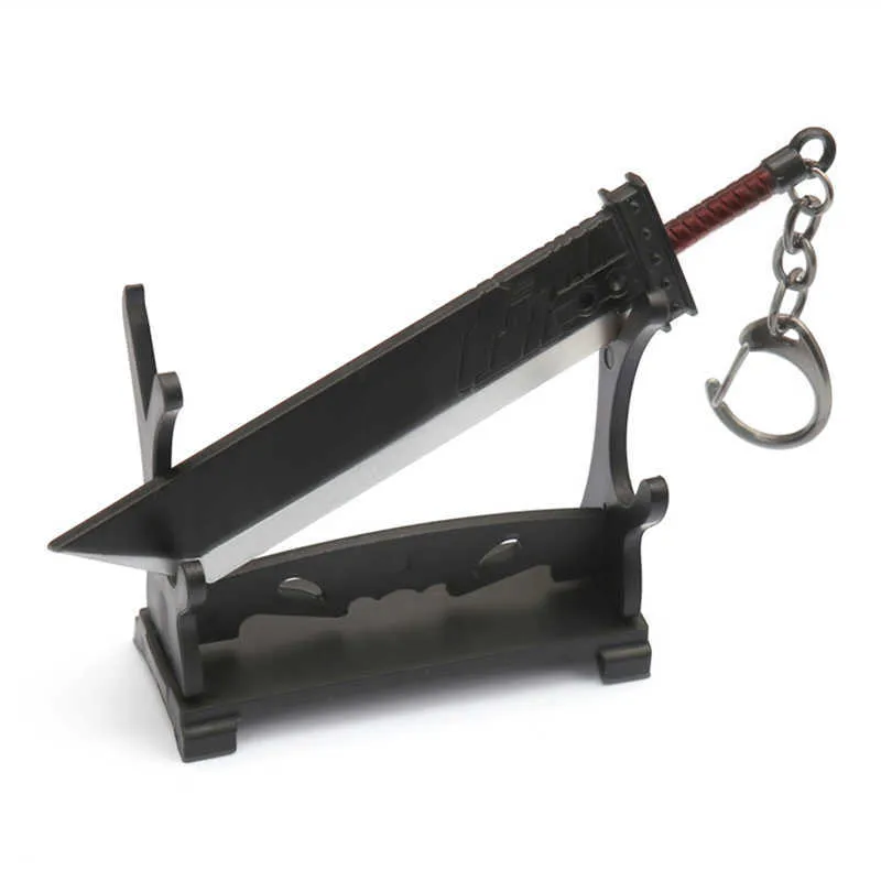 Game Final Fantasy Remake Cloud Strife Buster Sword Keychain Men Metal ...